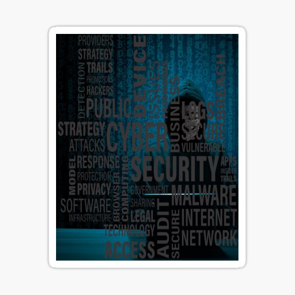 "Cyber Security" Sticker for Sale by rfkstorm | Redbubble