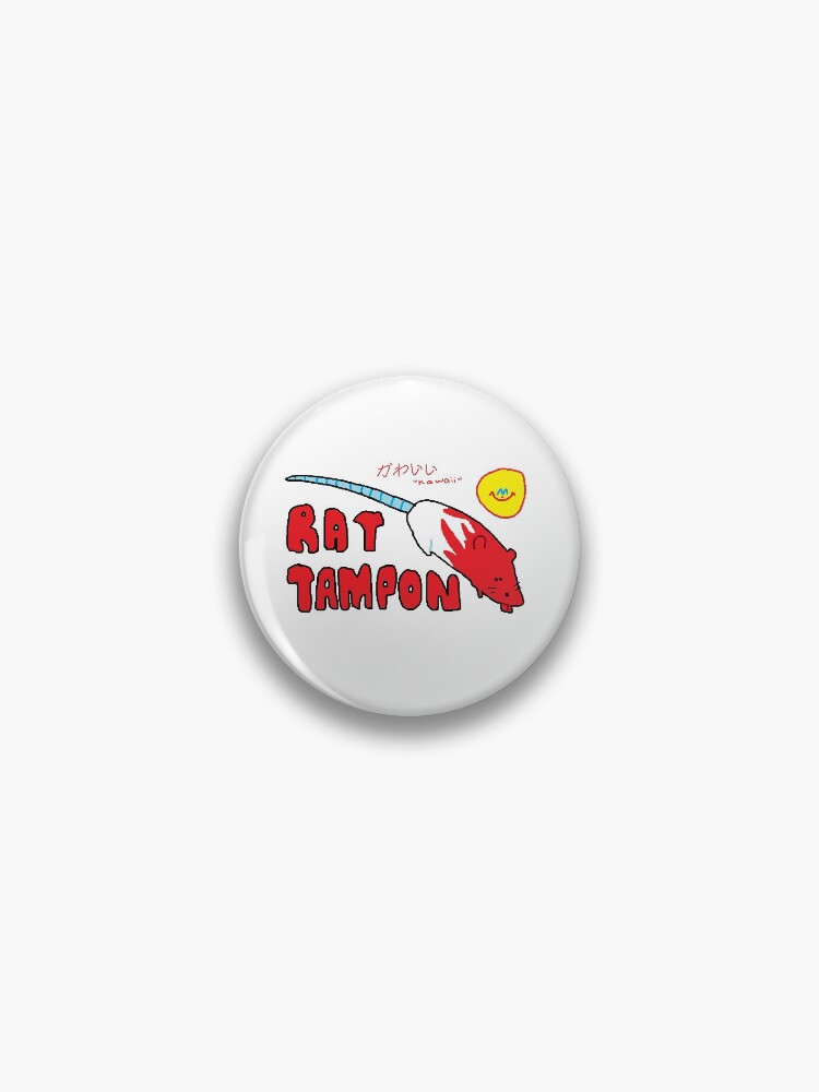 "rat tampon" Pin for Sale by Casper Cantaloupe | Redbubble