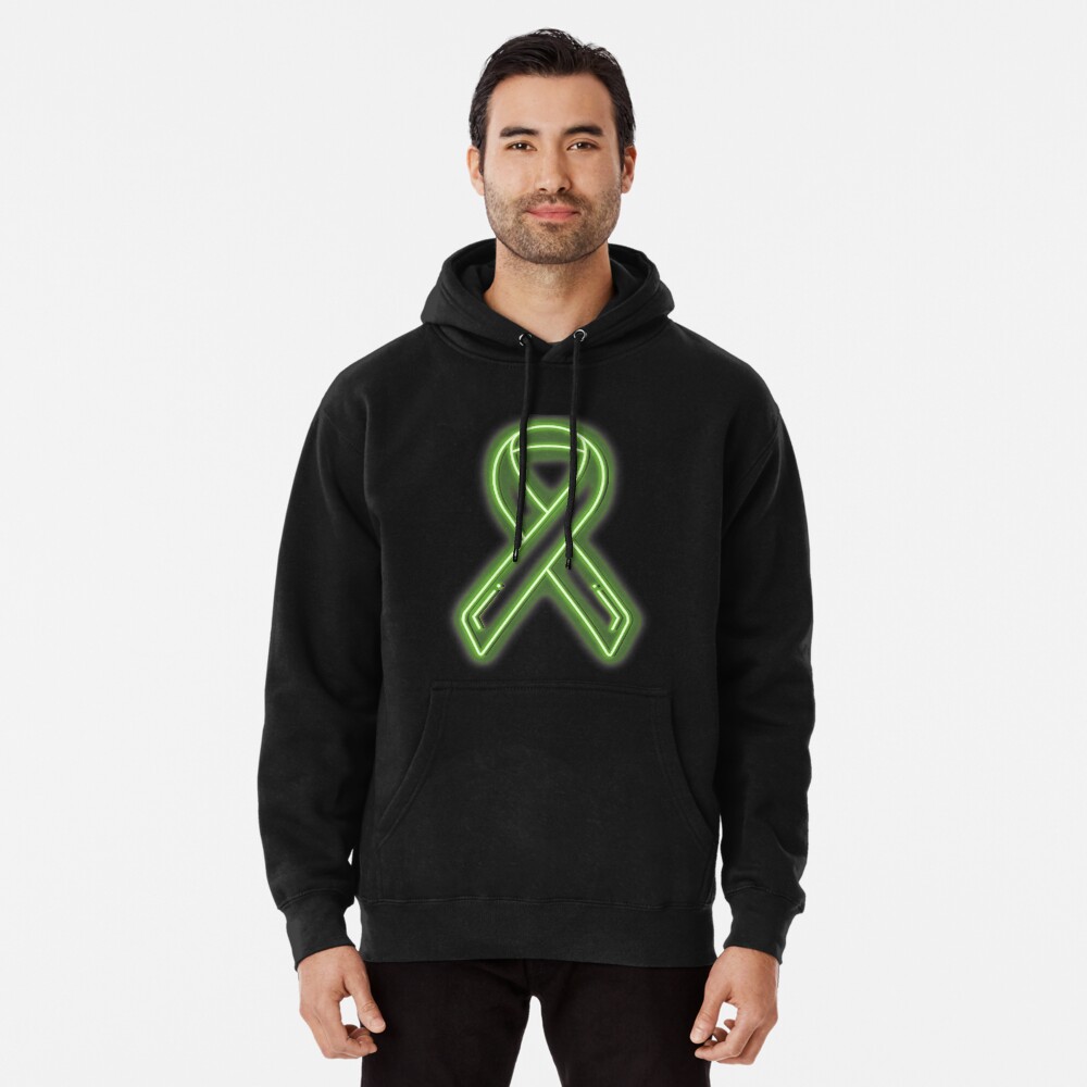 "Light Green Neon Awareness Ribbon" Sticker for Sale by Elle Hazlett ...