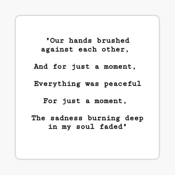 "Soft Touch" Sticker for Sale by Minty-Mintea | Redbubble