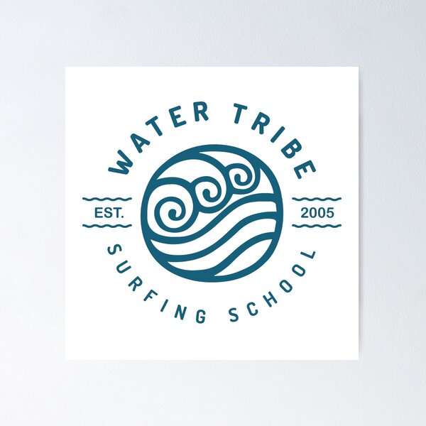 "Water Tribe Surf School Logo" Poster for Sale by spacesmuggler | Redbubble