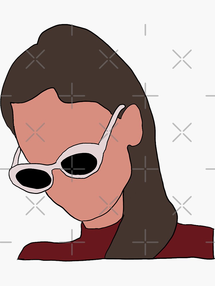 "Caitlyn Rae~clout glasses" Sticker for Sale by ashlyngawel | Redbubble