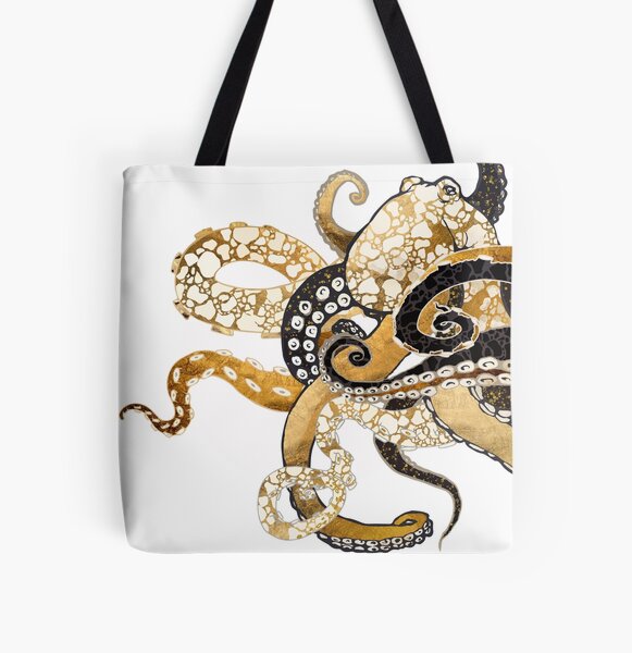 "Metallic Octopus" Tote Bag for Sale by spacefrogdesign | Redbubble