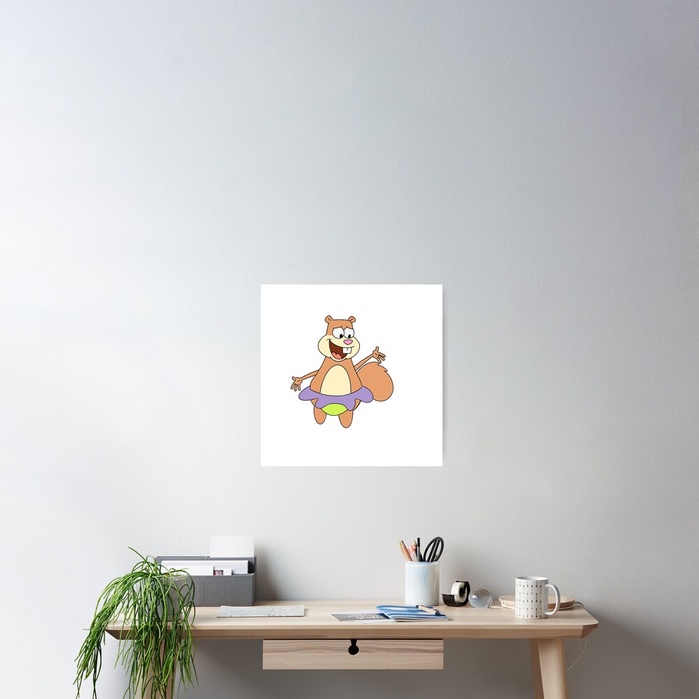 "Fat sandy cheeks!" Poster by JillianGentile | Redbubble