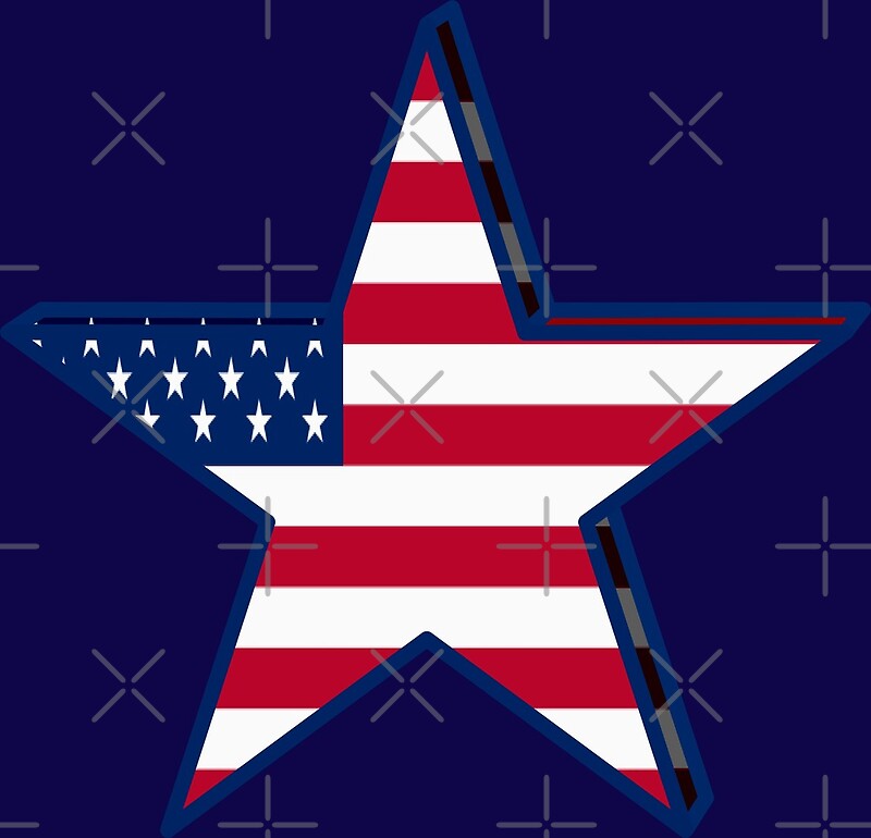 "USA girly American Flag star red white blue patriotic" by lfang77 ...