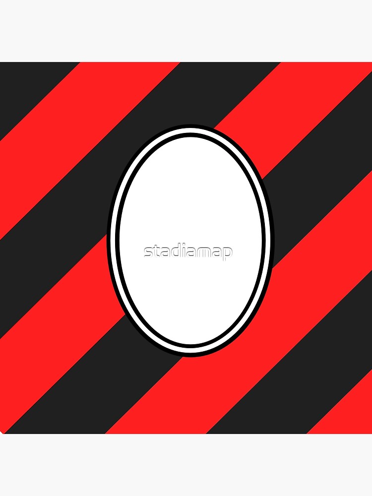 "Milano Rossoneri - Football Design by stadiamap" Canvas Print by ...