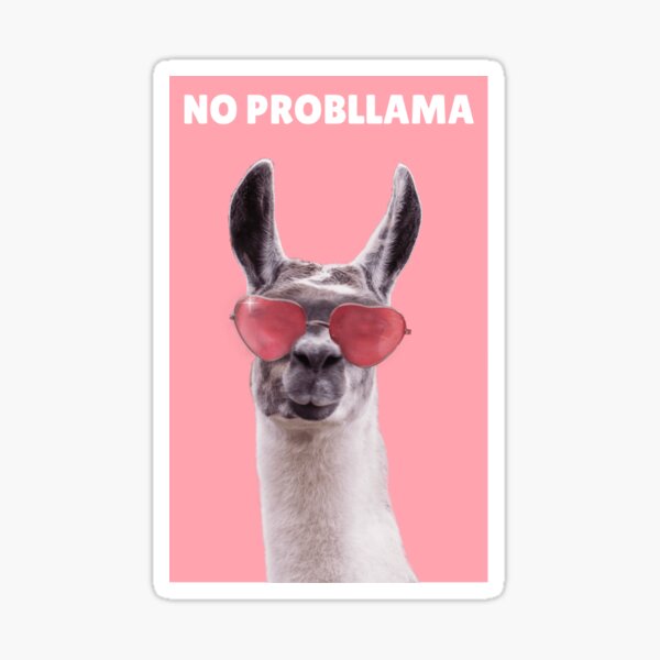 No Probllama Stickers | Redbubble