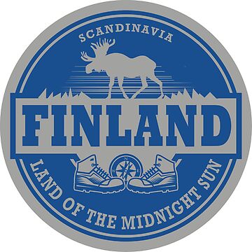 "Finland, Scandinavia" Sticker for Sale by studio838 | Redbubble