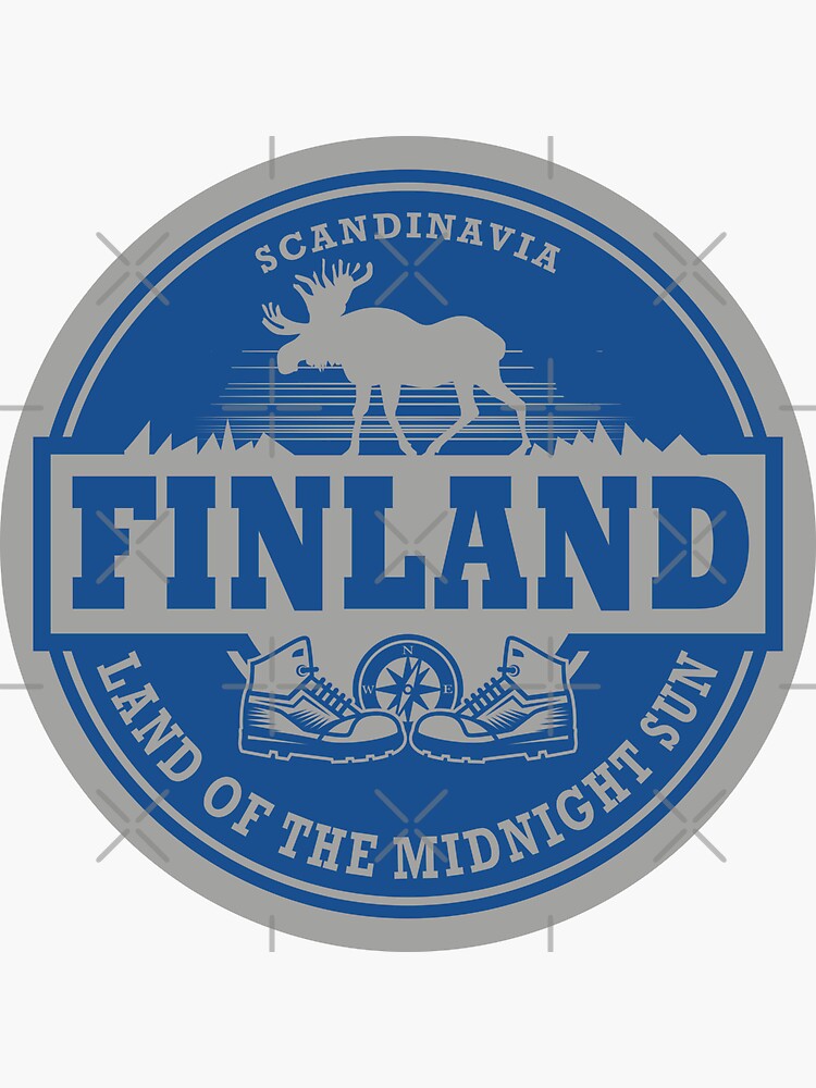 "Finland, Scandinavia" Sticker for Sale by studio838 | Redbubble