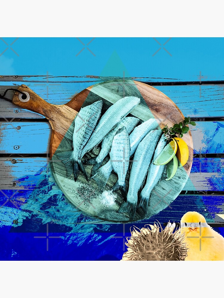 "Blue Cold Fish" Poster by ExploreTheBasic | Redbubble