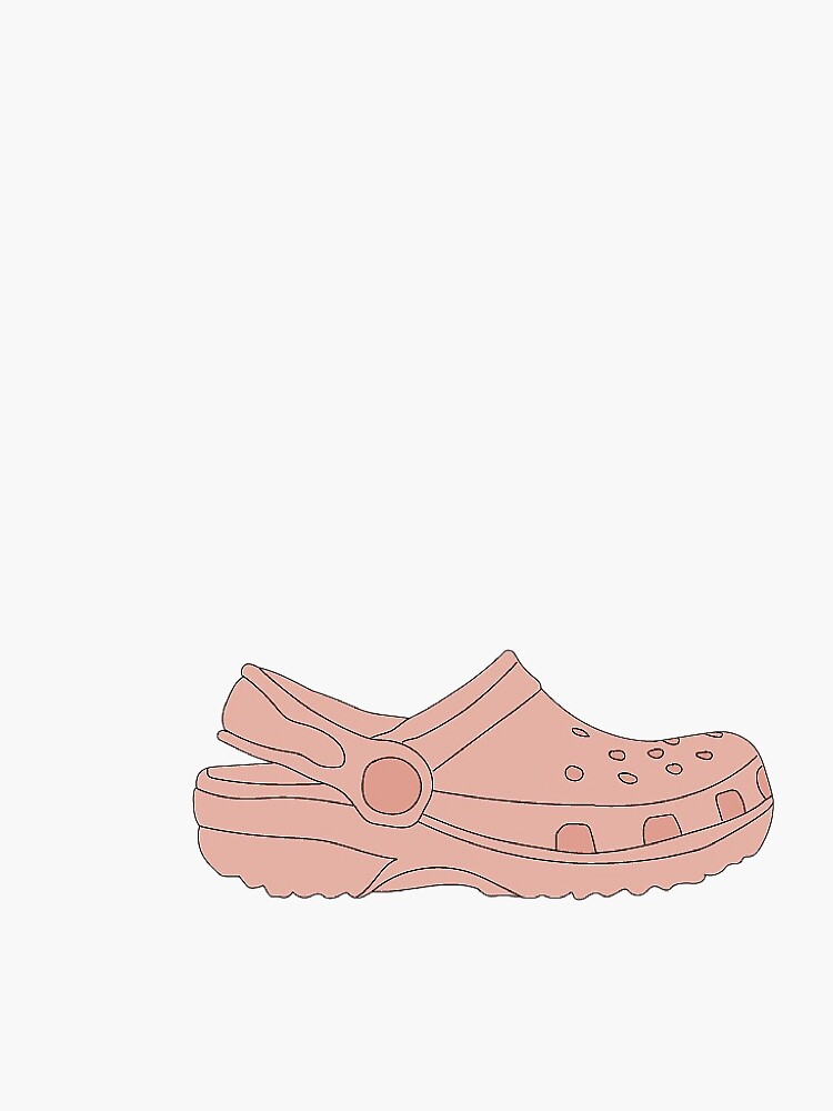 "light pink croc sticker" Sticker for Sale by alexaklahr | Redbubble