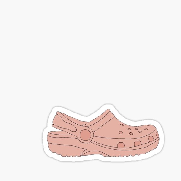 "light pink croc sticker" Sticker for Sale by alexaklahr | Redbubble