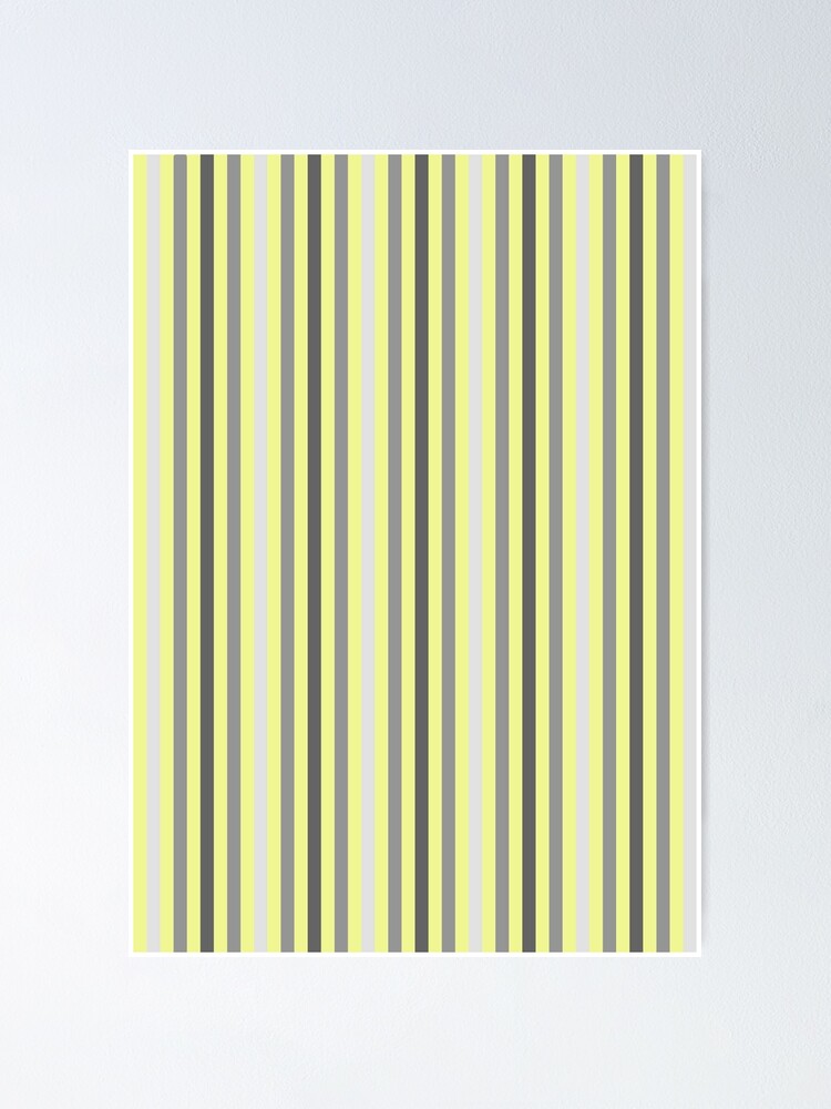 "Barcode yellow and grey stripe retro design" Poster by susanvarleyart ...