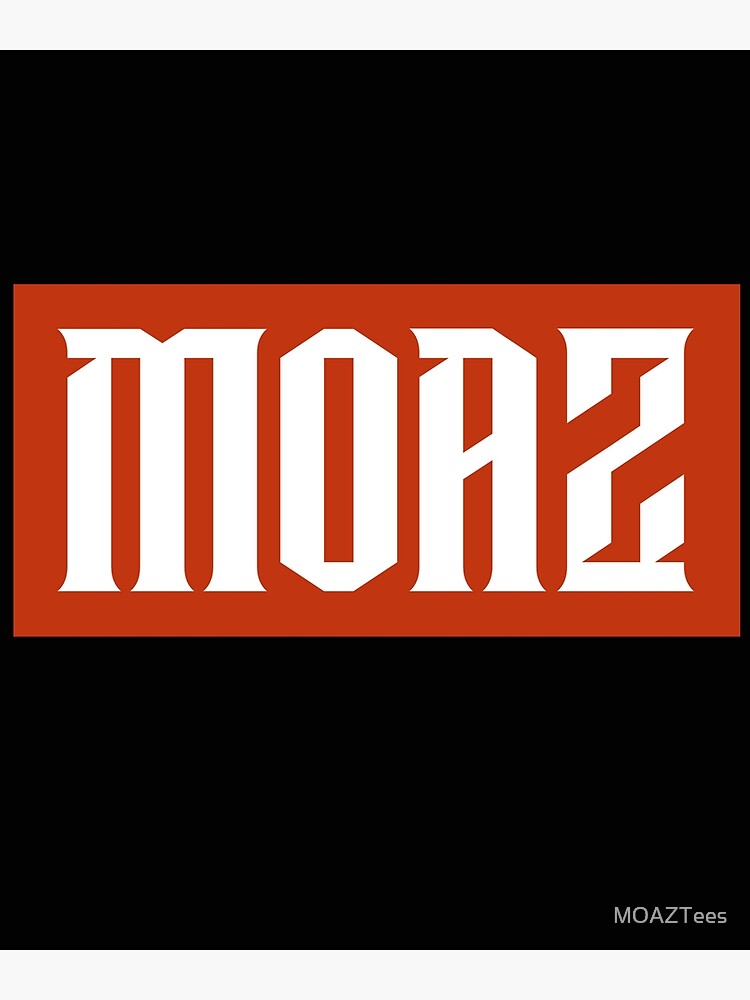"MOAZ Damaged Logo" Poster by MOAZTees | Redbubble