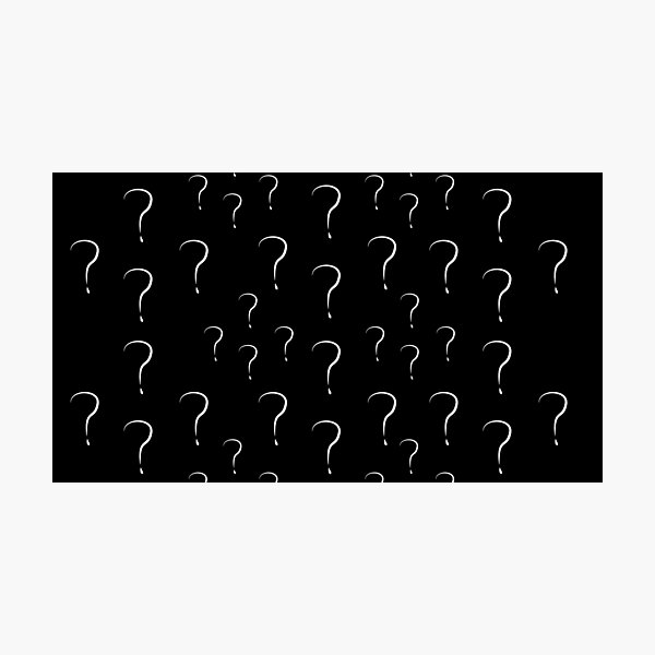 "question mark mask" Photographic Print for Sale by samuelobrown ...