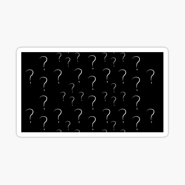 "question mark mask" Sticker for Sale by samuelobrown | Redbubble