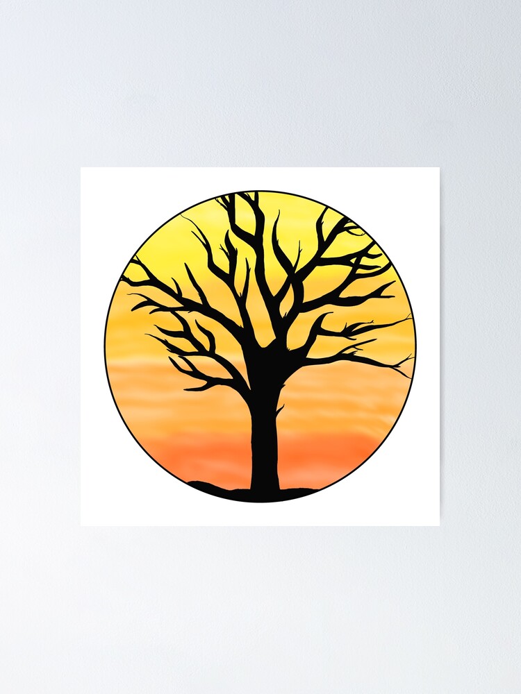 "a tree at sunset/rise" Poster for Sale by han-16 | Redbubble