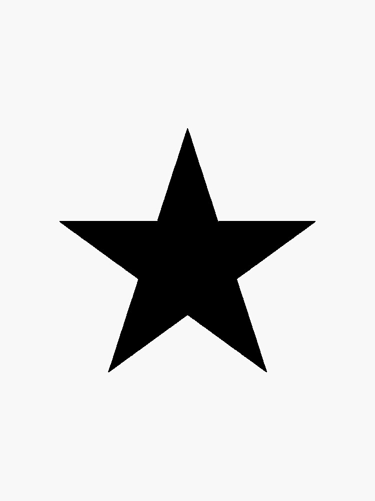 "Black Star Sticker" Sticker by mtmurray8 | Redbubble