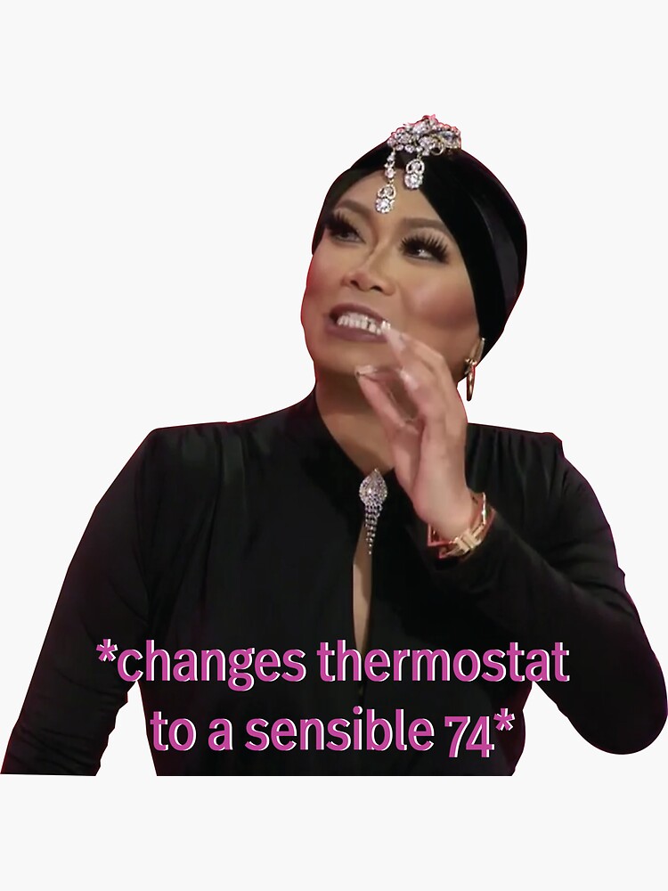 "Jujubee thermostat to a sensible 74" Sticker for Sale by adriant13 ...