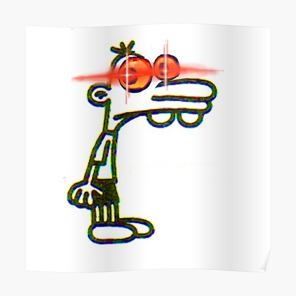 "Cursed Manny" Poster by PhantomMop | Redbubble
