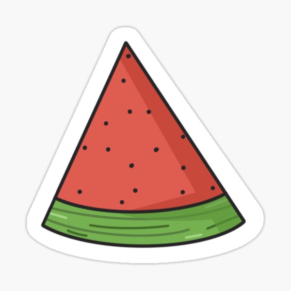 Cartoon Watermelon Stickers | Redbubble