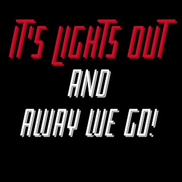"LIGHTS OUT" Sticker for Sale by SundayUniform | Redbubble