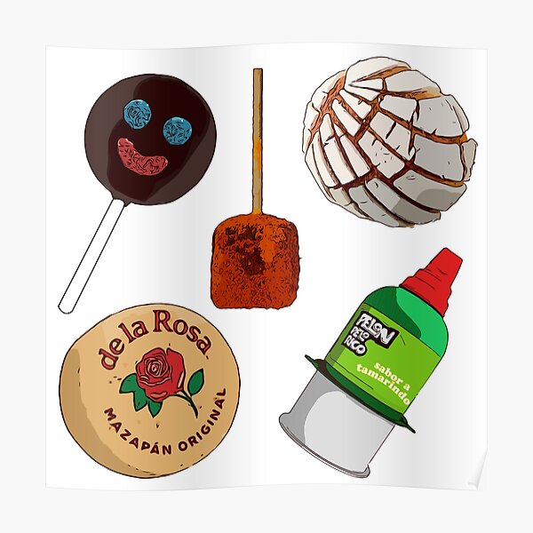 "MEXICAN CANDIES PACK" Poster by CasaLatina | Redbubble