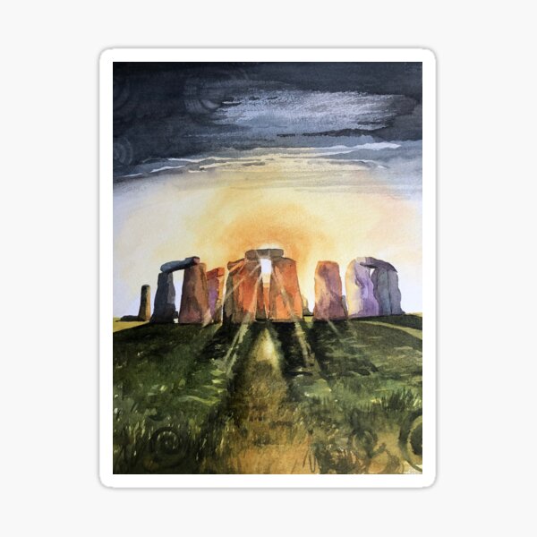 "Stonehenge Summer Solstice " Sticker for Sale by crafterwitch | Redbubble