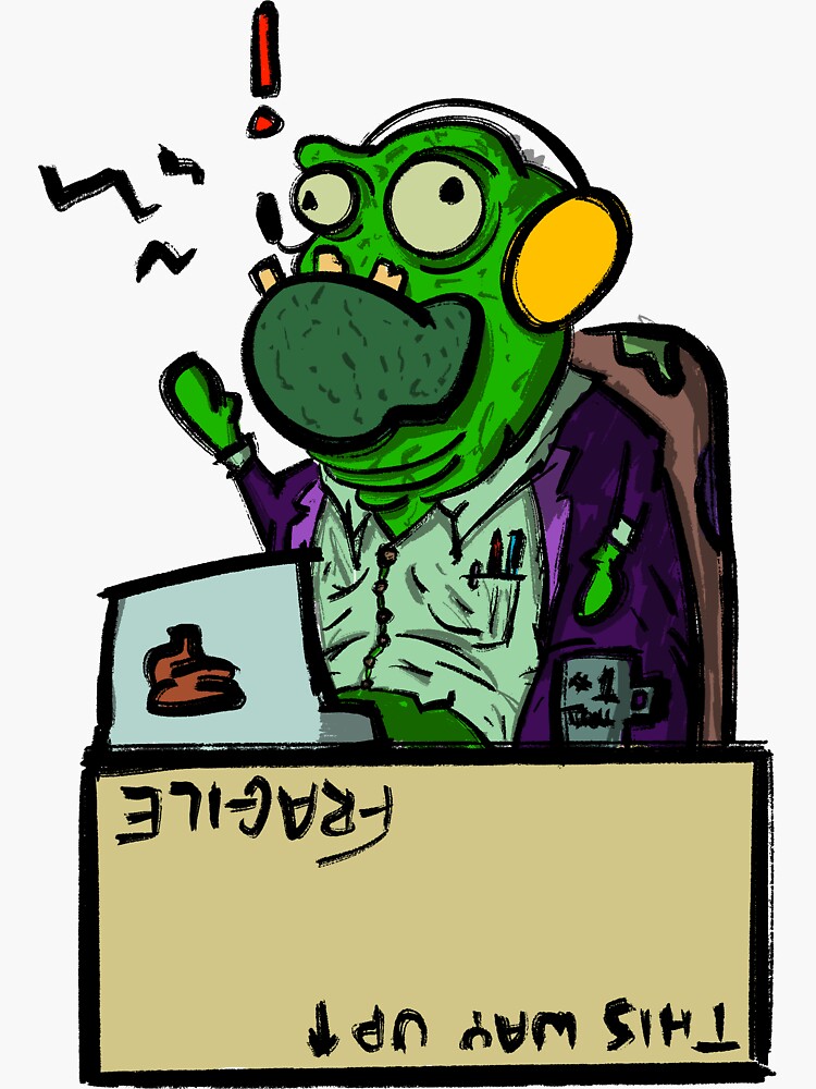 "Troll at Work" Sticker by mistermasters | Redbubble