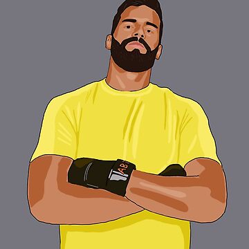 "Alisson Becker Liverpool Illustration " Sticker for Sale by thebcarts ...