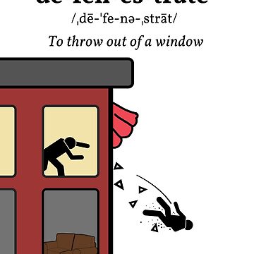 "Defenestrate" Essential T-Shirt for Sale by Frosty1489 | Redbubble