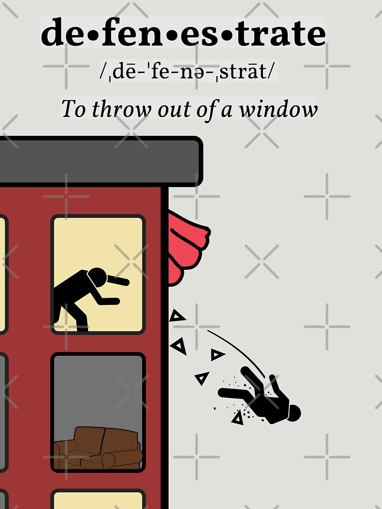 "Defenestrate" Essential T-Shirt for Sale by Frosty1489 | Redbubble