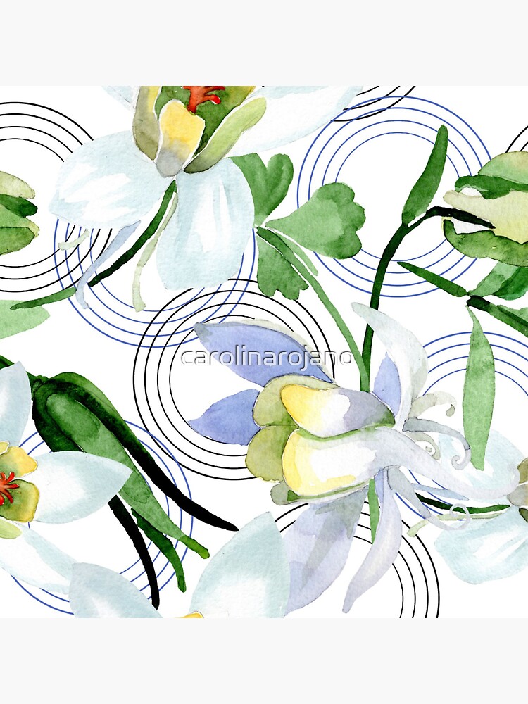 "Flower array" Sticker by carolinarojano | Redbubble