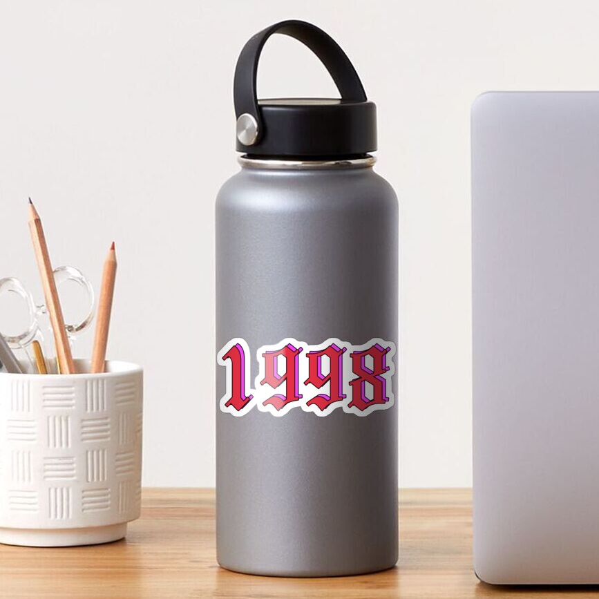 "'1998' Sticker" Sticker for Sale by camillacscott | Redbubble