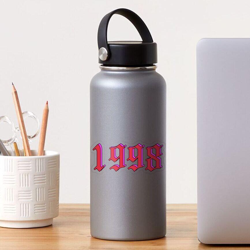 "'1998' Sticker" Sticker for Sale by camillacscott | Redbubble