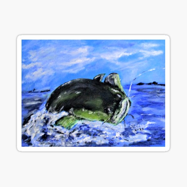 "Mean Catfish" Sticker by cjkell | Redbubble