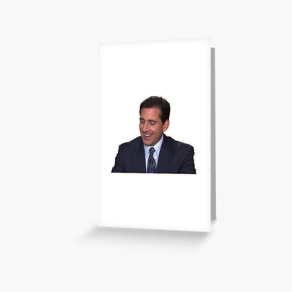 "Michael Scott Smiling" Greeting Card by Safiru | Redbubble