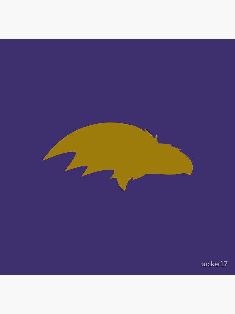 "Gold-on-Purple Baltimore Ravens Outline" Sticker by tucker17 | Redbubble