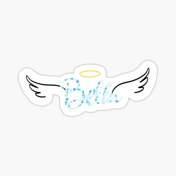 "Bella name sticker " Sticker for Sale by melsd00dles | Redbubble