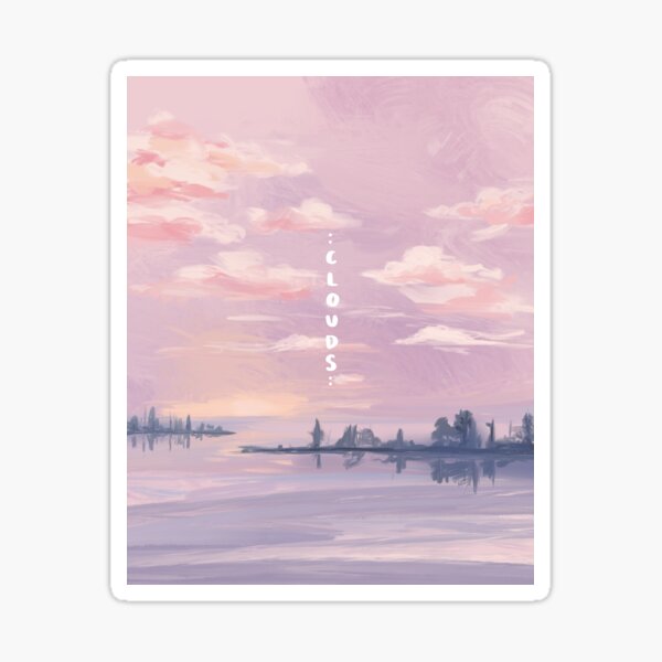 "Pink Clouds" Sticker for Sale by elliq-art | Redbubble