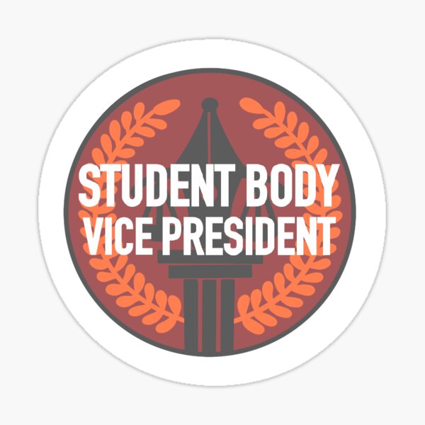"MC Student Body VP" Sticker for Sale by reaganmondayy | Redbubble