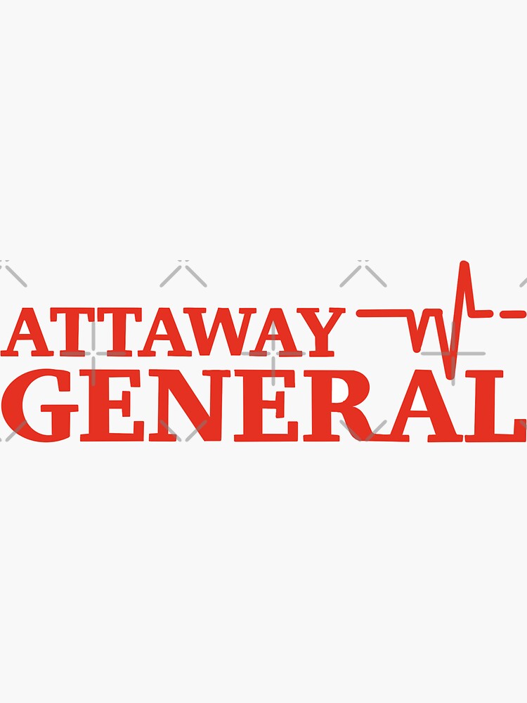 "attaway general " Sticker for Sale by dahliab07 | Redbubble