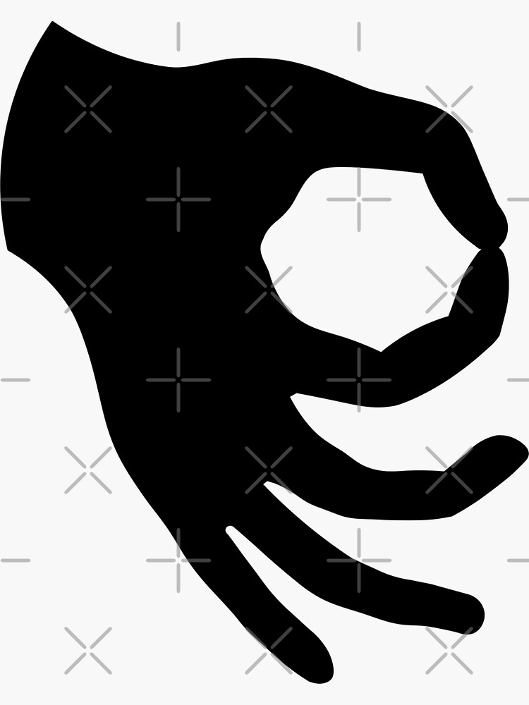 "Circle Game - Okay Hand Sign - Got 'Em" Sticker for Sale by BeerBro ...
