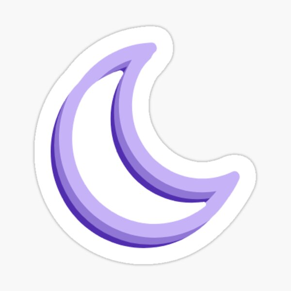 "purple moon sticker" Sticker by adoreyouharry | Redbubble