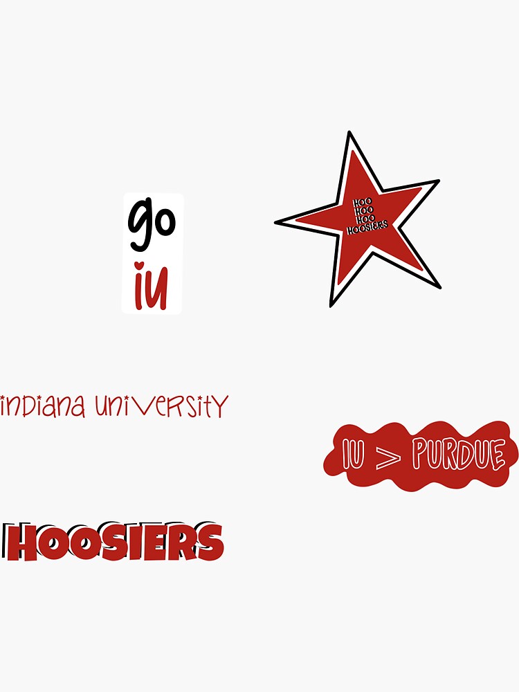 "Indiana University sticker pack" Sticker for Sale by trendydesigns7 ...