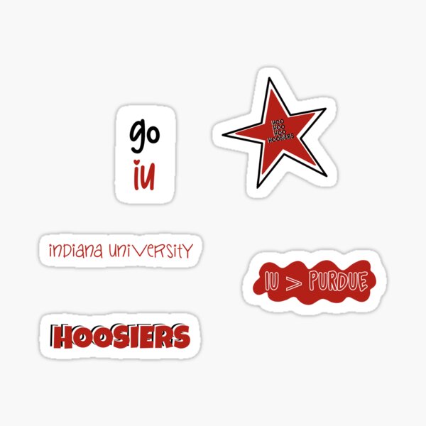 "Indiana University sticker pack" Sticker for Sale by trendydesigns7 ...