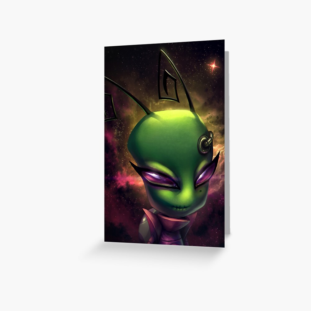 "Invader Zim Fan Art - Irken Tak" Greeting Card by MylaFox | Redbubble