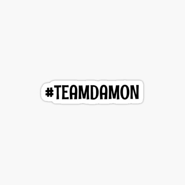 "Team Damon" Sticker for Sale by coolingsummers | Redbubble