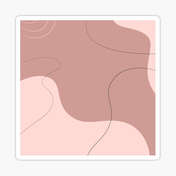 "Modern abstract art minimalist" Sticker by agentart | Redbubble