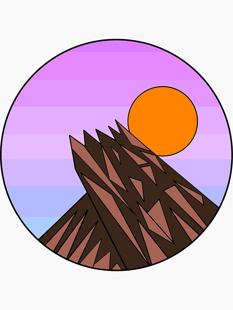 "Red Rocks Design" Sticker for Sale by ModernNature | Redbubble